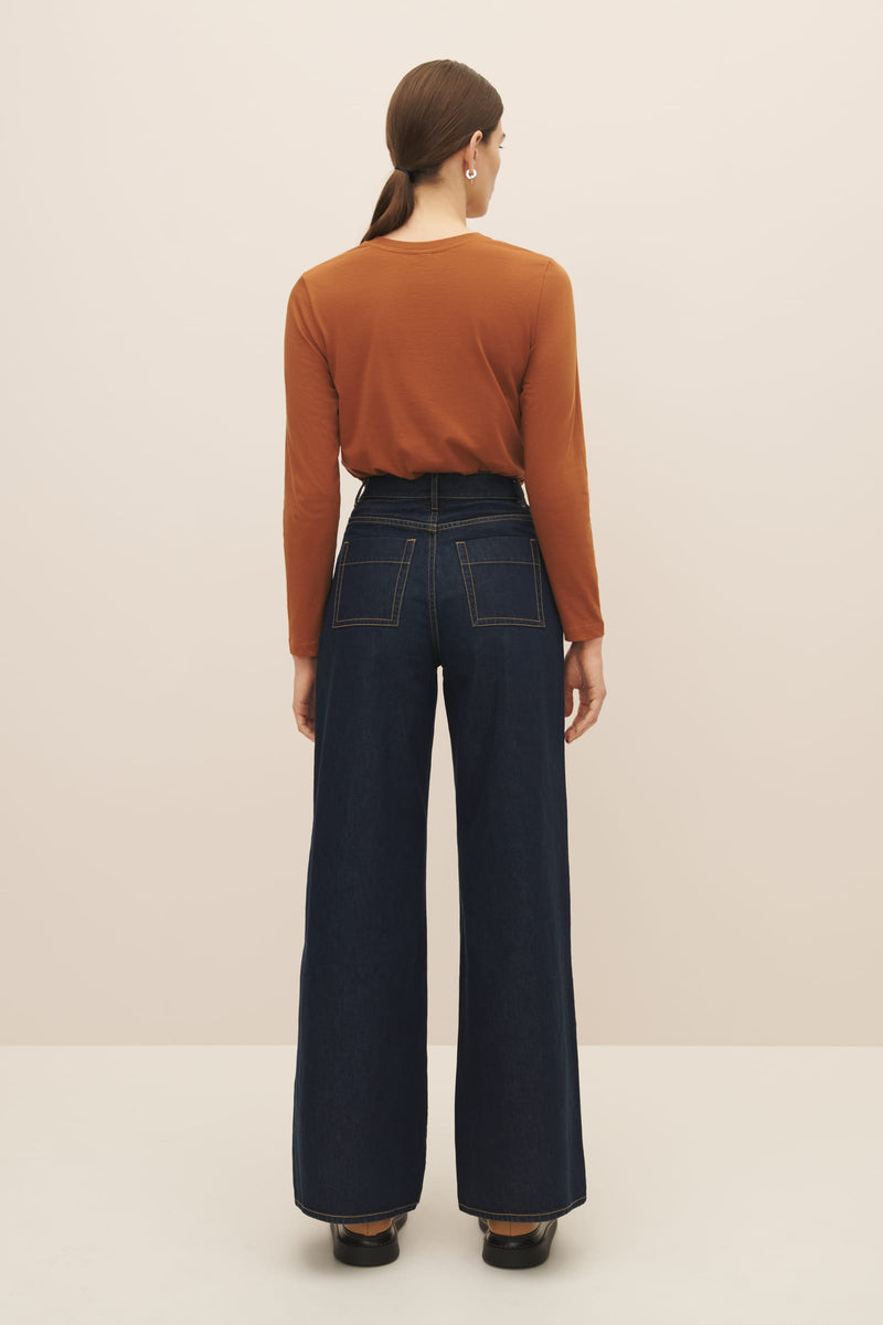 High Puddle Jeans | Kowtow | Indigo Denim | FINAL SALE XS – Run to the ...